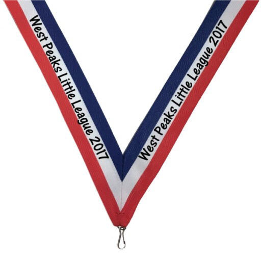 Custom Printed Award Neck Ribbons - With or Without Prize Medallions